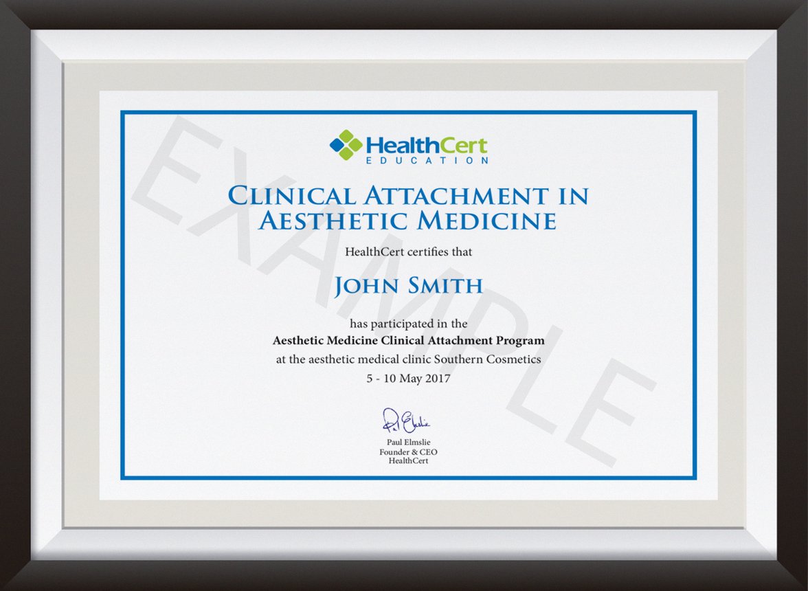 Aesthetic Medicine Clinical Attachment London, UK
