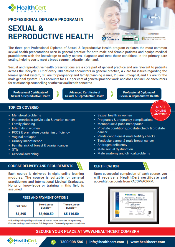 Professional Diploma of Sexual and Reproductive Health