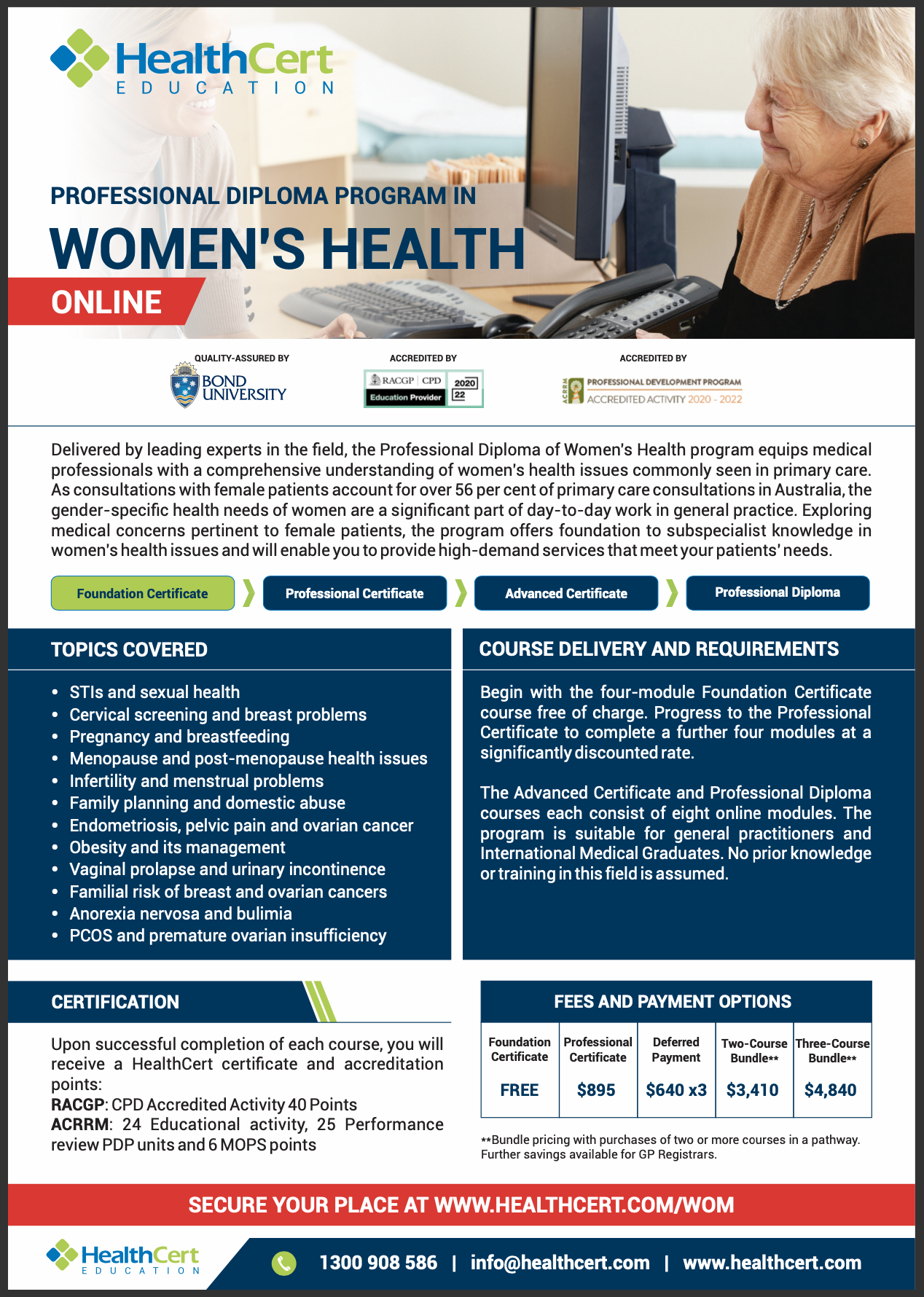 Professional Diploma of Women's Health