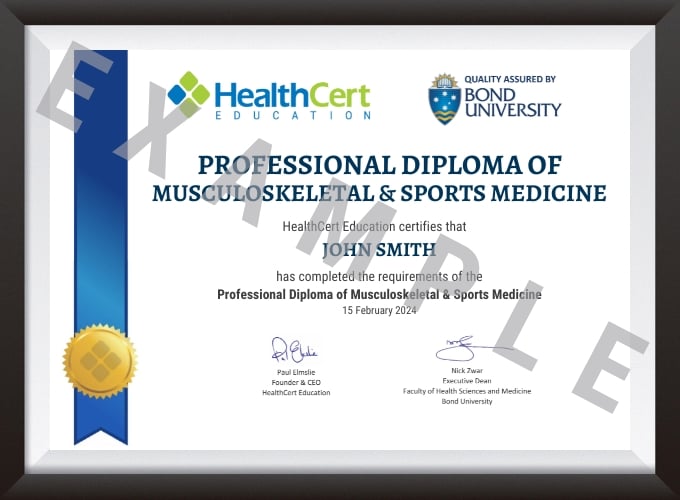 Professional Diploma of Musculoskeletal & Sports Medicine